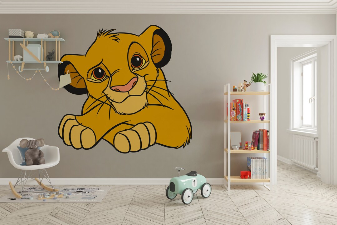 The Lion King Wall Decal/ Simba Wall Decor for Kids/ Nursery Wall Decor ...