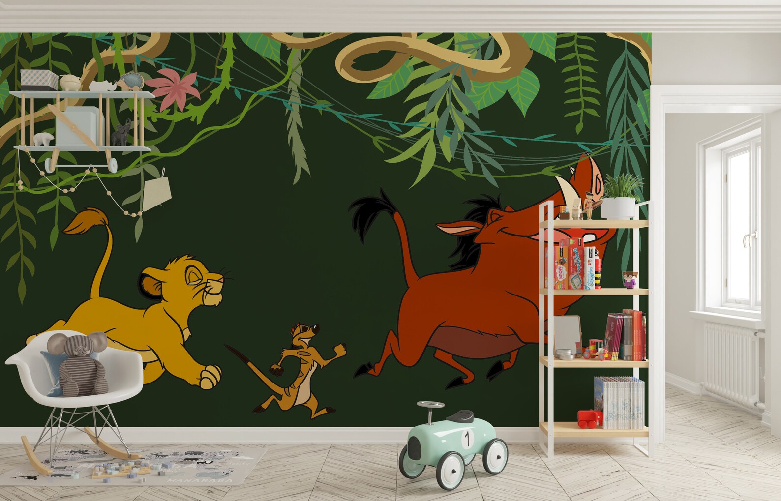 Lion King Wallpaper/ Hakuna Matata Mural/ the Lion King Wallpaper ...