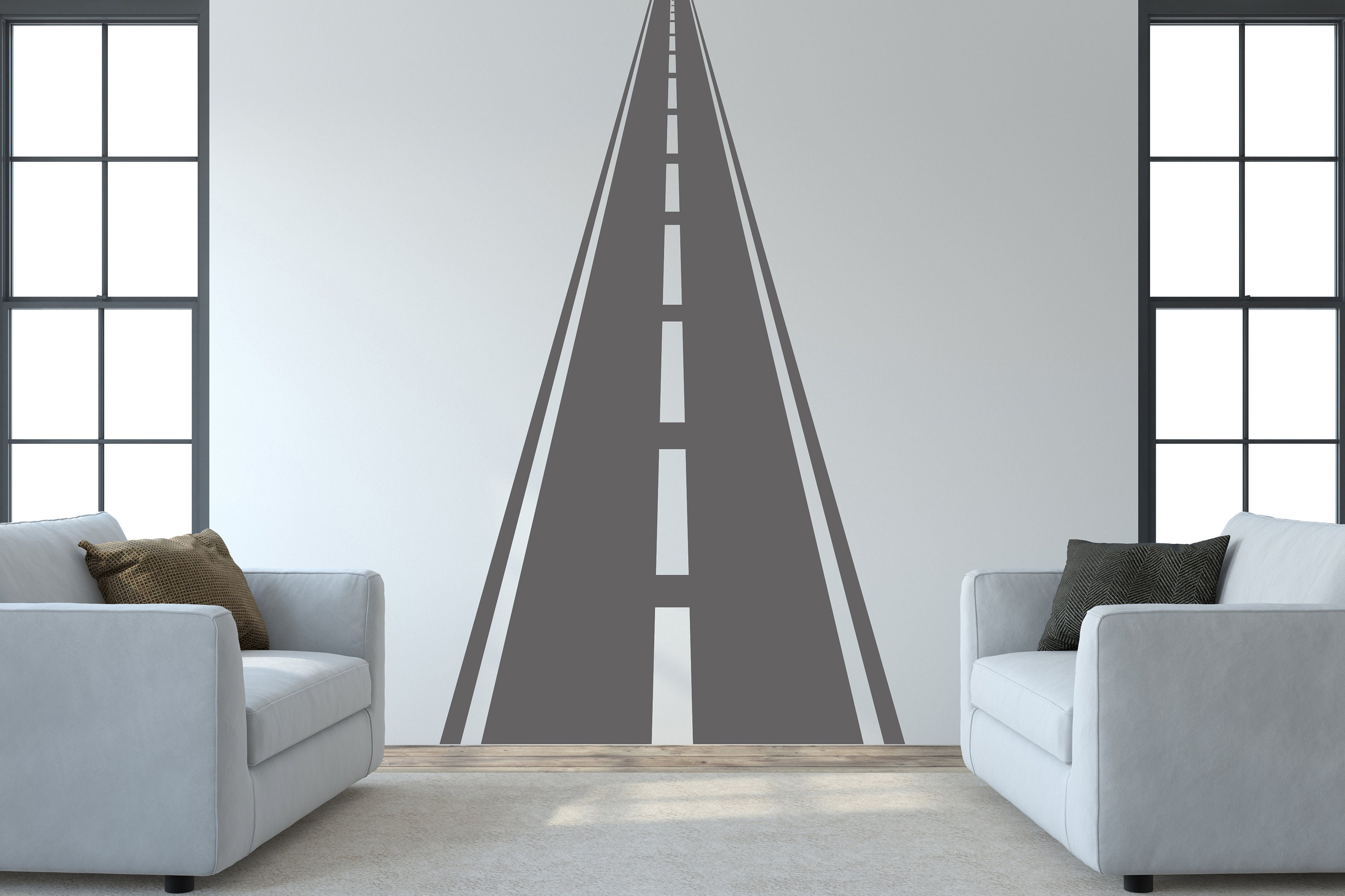 Tire Track Wall Decal/design Interior Home Decor/ Track Decal (K1019 ...