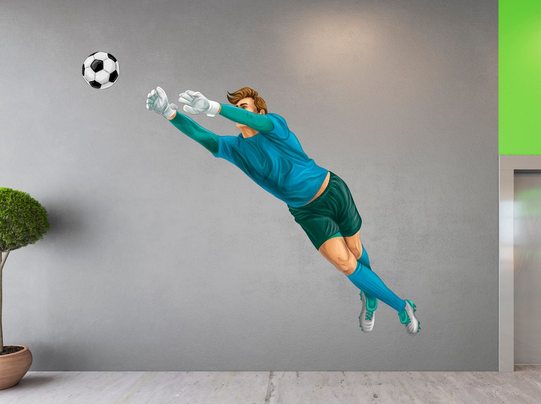 Soccer Decal/soccer Player Wall Decal/ Custom Soccer Name Decal ...