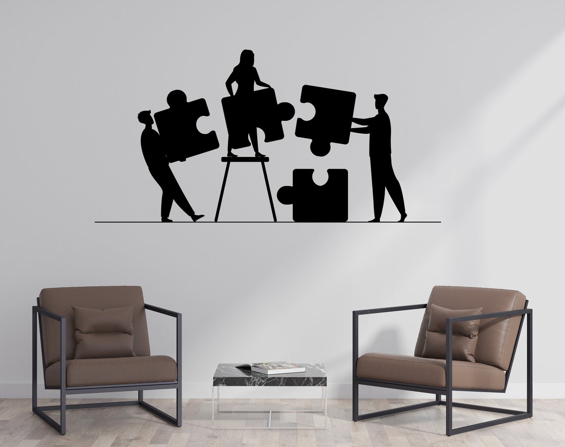 Office Wall Decal Teambuilding Wall Sticker Teamwork Office Wall Art ...