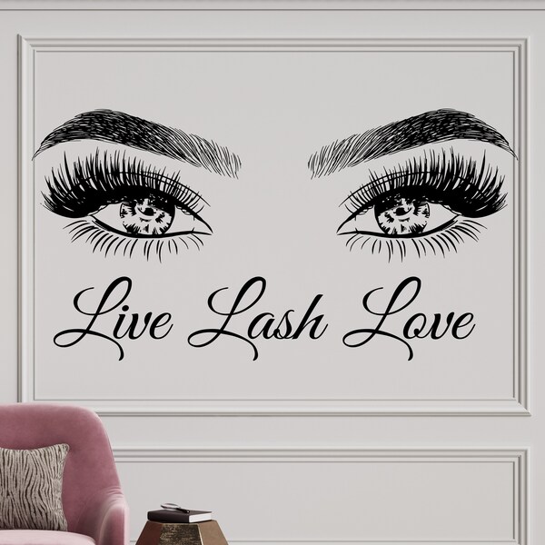 Eyelash Wall Stickers - Etsy