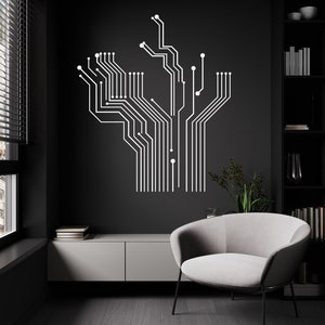 Circuit Board Wall Decal. Technology Wall Decal. Office Wall Decal ...