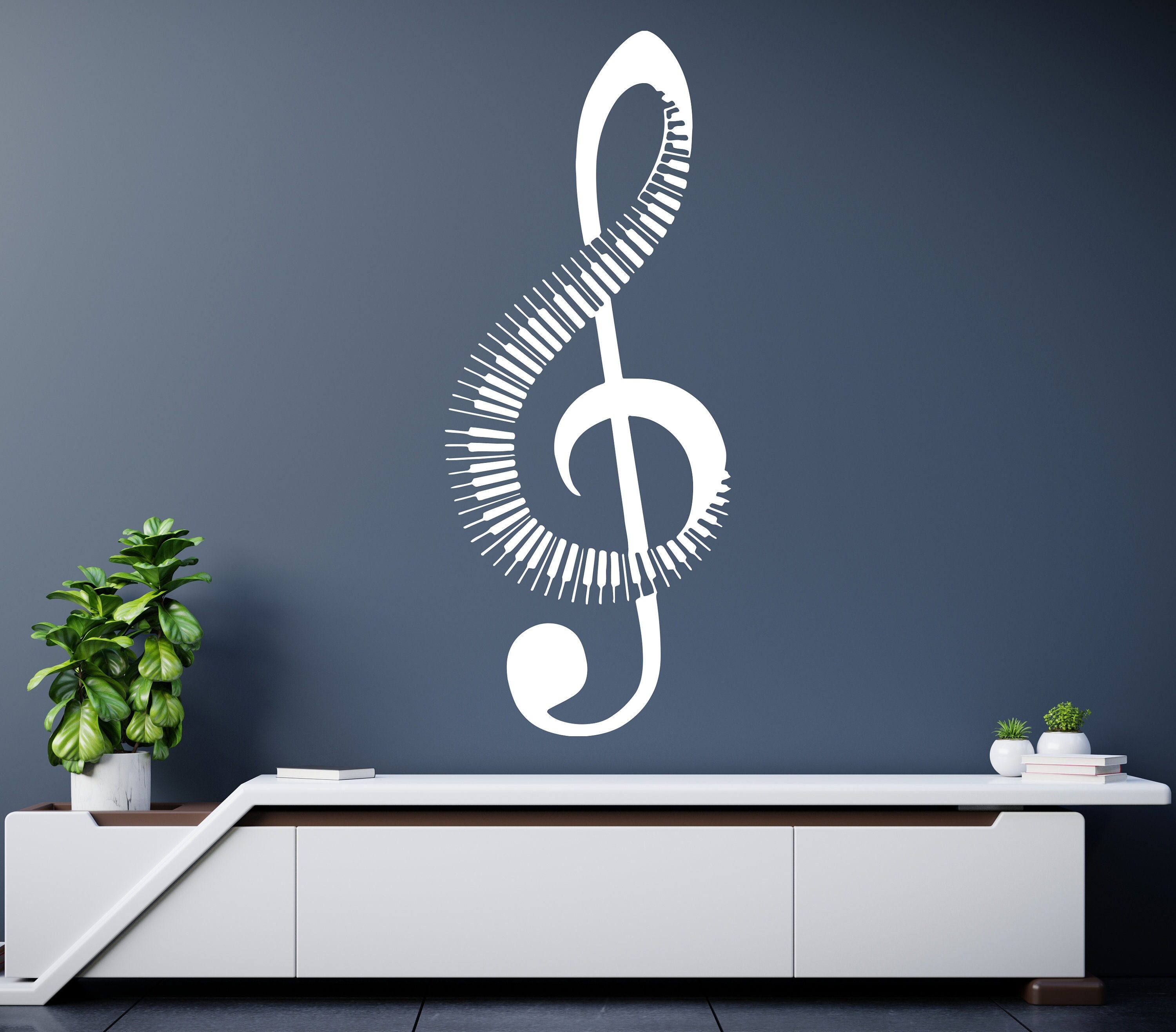 Music Wall Decal Music Notes Wall Sticker Music Wall Decor - Etsy