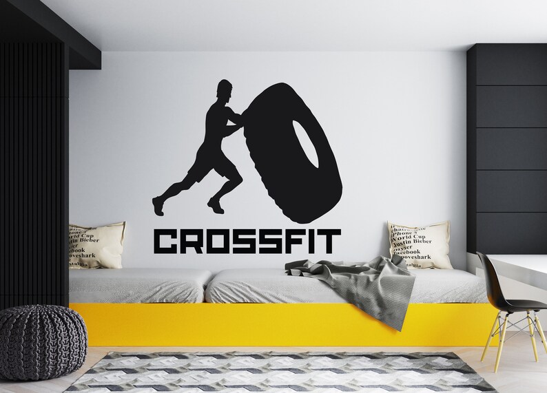 Crossfit Decal. Workout Decal.crossfit Wall Decal.sport Wall - Etsy