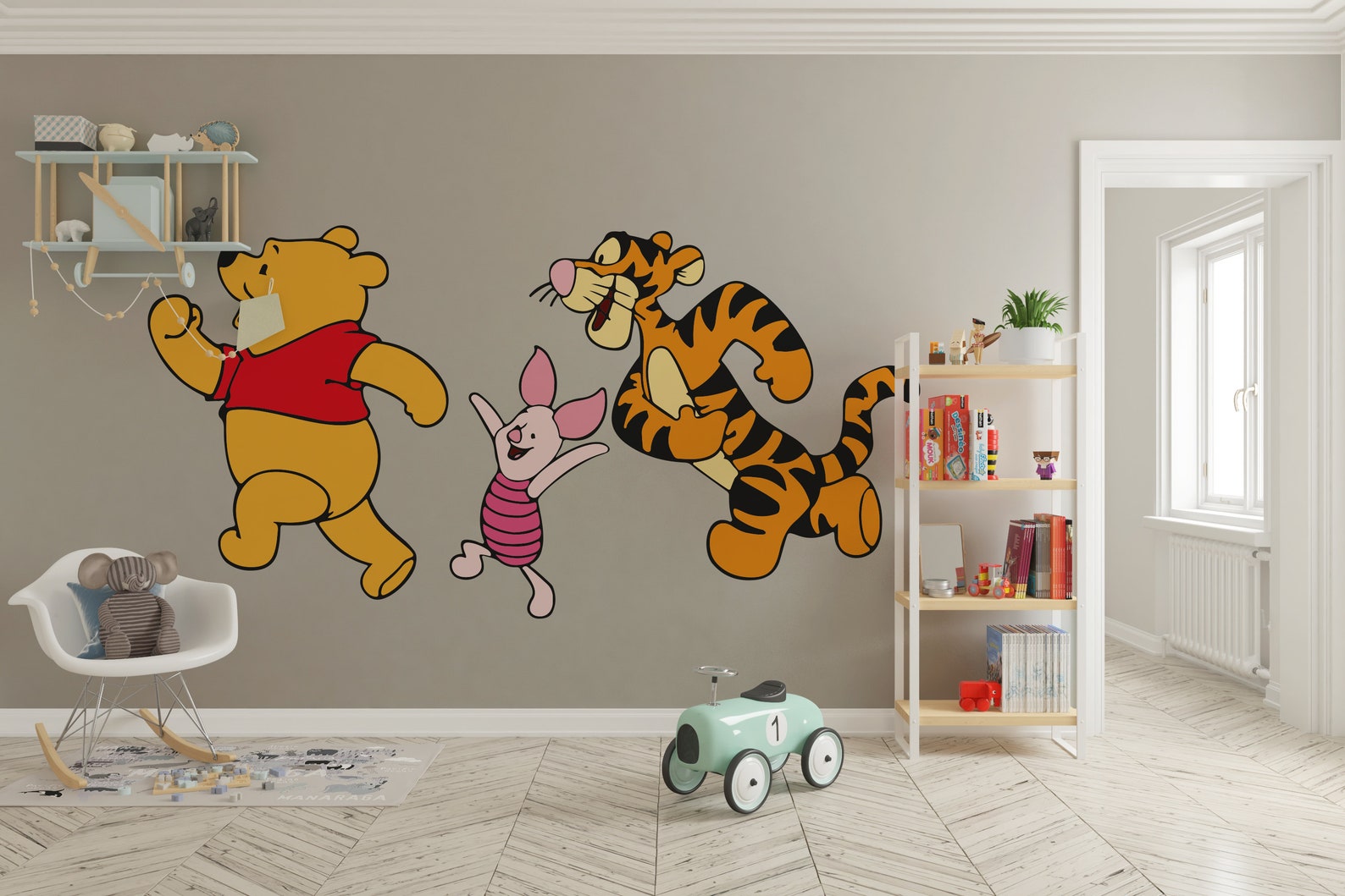 Winnie the Pooh Wall Decal for Kids Bedroom Wall Decor Winnie the Pooh ...