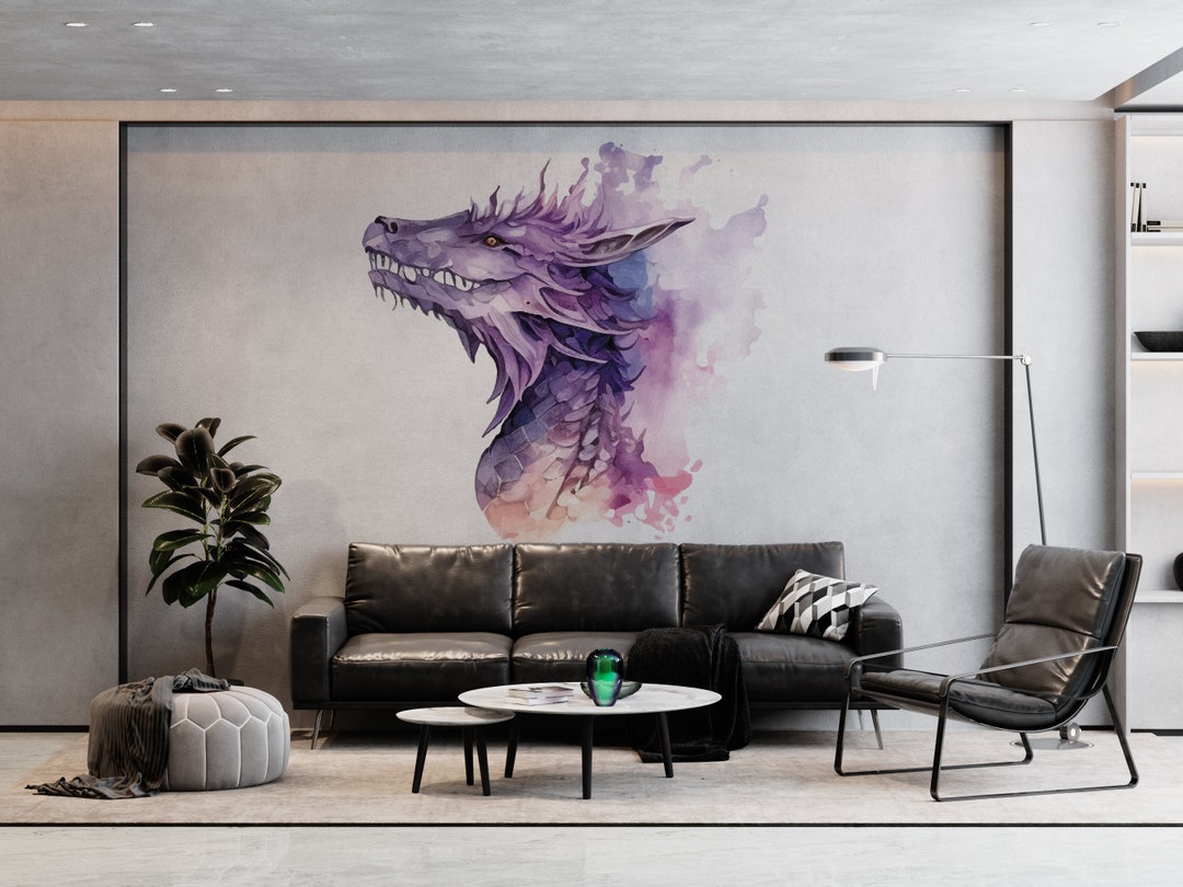 Dragon Wall Decal/ Fantasy Wall Decal/ Chinese Dragon Wall Decal ...