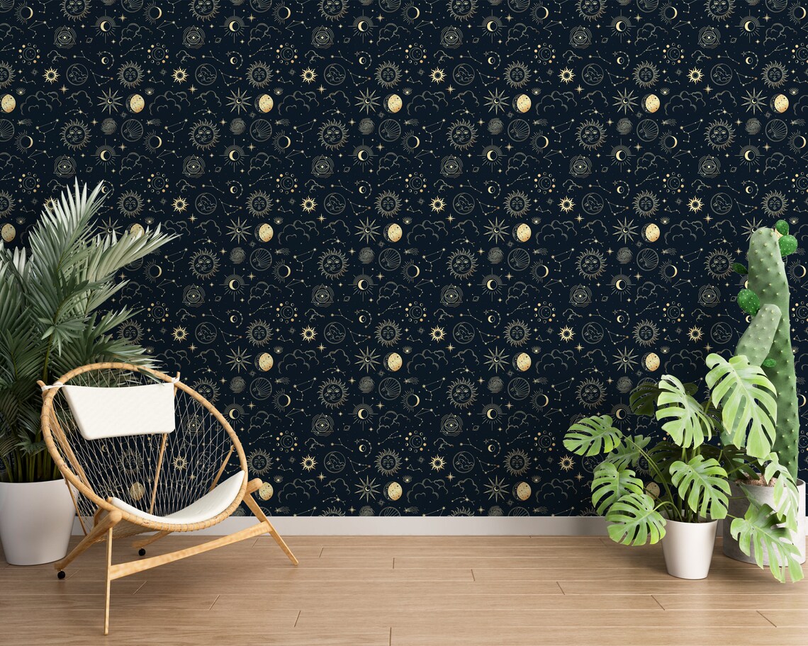 Boho Wallpaper/ Abstract Modern Wallpaper/ Modern Wallpaper/ - Etsy