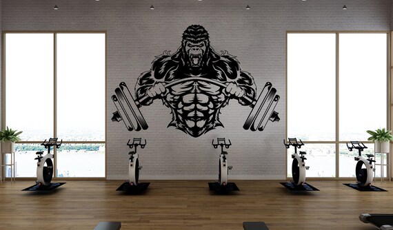 Sport Wall Decal/ Gym Wall Decal/ Fitness Wall Decal/ Workout - Etsy