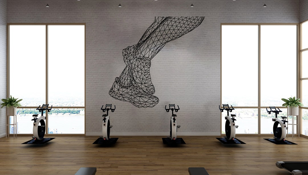 Run Wall Decal/ Running Decal/ Gym Wall Decal/ Fitness Wall Decal ...
