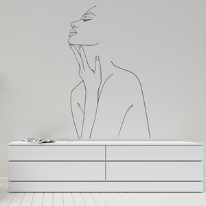 Woman Wall Decal. Abstract Woman Wall Decal. Beautiful Woman | Etsy