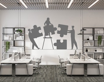 Office Wall Decal Teambuilding Wall Sticker Teamwork Office - Etsy