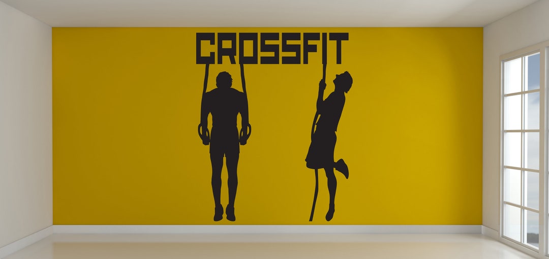 Crossfit Decal/workout Decal/crossfit Wall Decal.sport Wall Decal ...