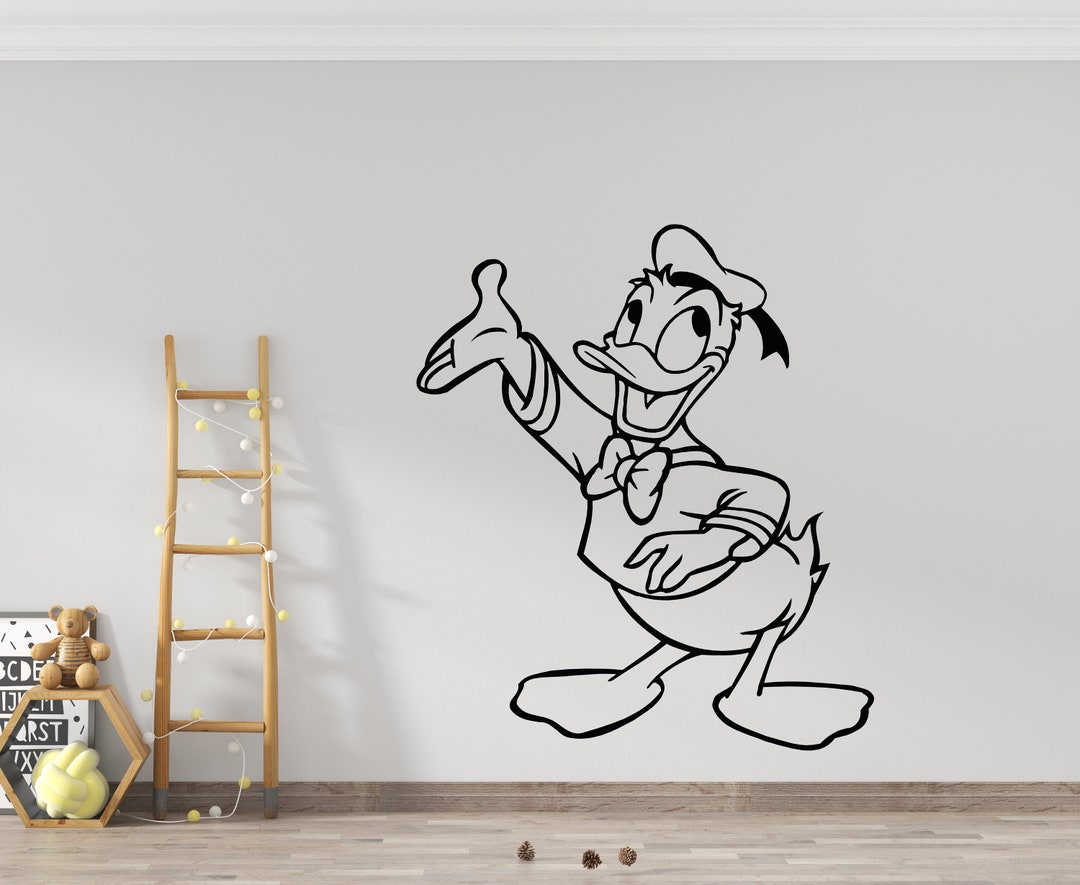 Donald Duck Wall Decal/ Cartoon Wall Décor for Kids Nursery ...