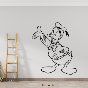 Donald Duck Wall Decal/ Cartoon Wall Décor for Kids Nursery ...