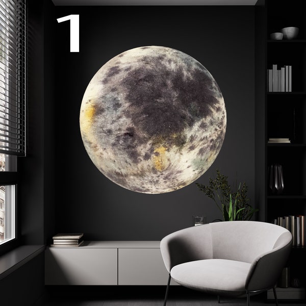 Moon Wall Decal - Etsy