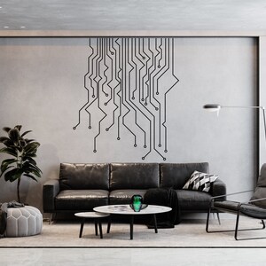 Circuit Board Wall Decal. Technology Wall Decal. Office Wall Decal ...