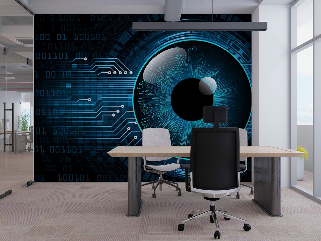 Circuit Board Office Wall Decal/ Gamer Room Decal/ Business Wall Mural ...