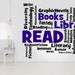 Library Wall Decal/ Classroom Wall Decal/ Reading Wall Decal/ Library ...