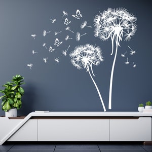 Dandelion Wall Decal/flowers Wall Decal/window Stickers/dandelion Seed ...