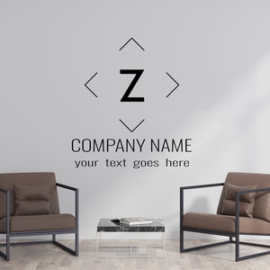 Company Name/ Logo Wall Decal /custom Text/business Printing Product ...