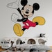 Mickey Mouse Wall Decal Cartoon Wall Decor for Kids Nursery K1026 - Etsy