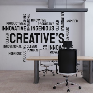 Office Wall Decal/ Business Wall Decal/ Teamwork Wall Decal/ (K1148) - Etsy