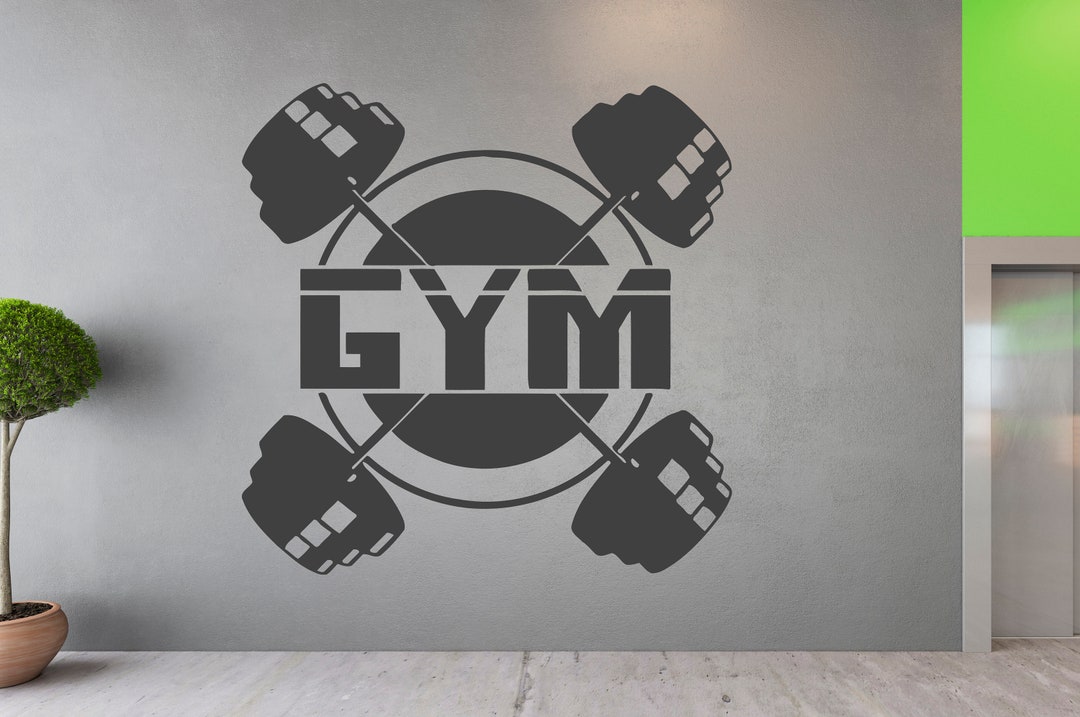 Sport Wall Decal/ Gym Wall Decal/ Fitness Wall Decal/ Workout Decal ...
