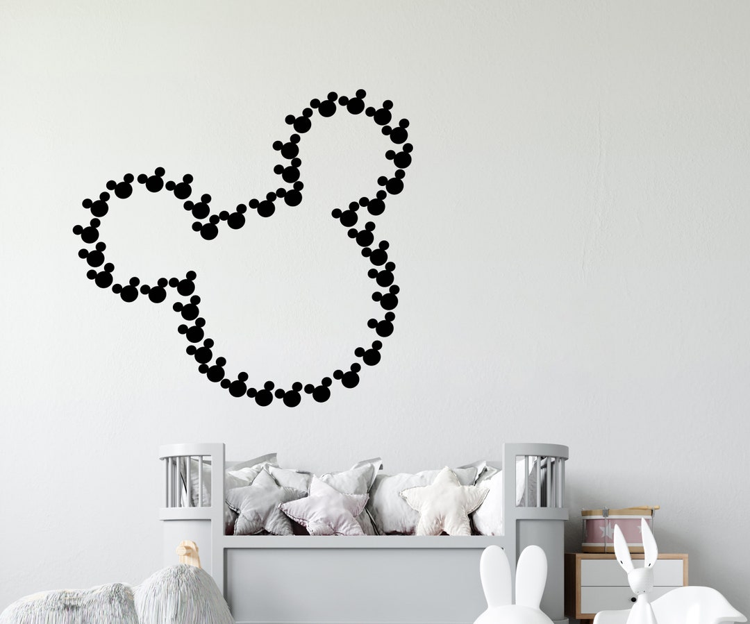 Mickey Mouse Wall Decal Cartoon Wall Decor for Kids Nursery (K670) - Etsy