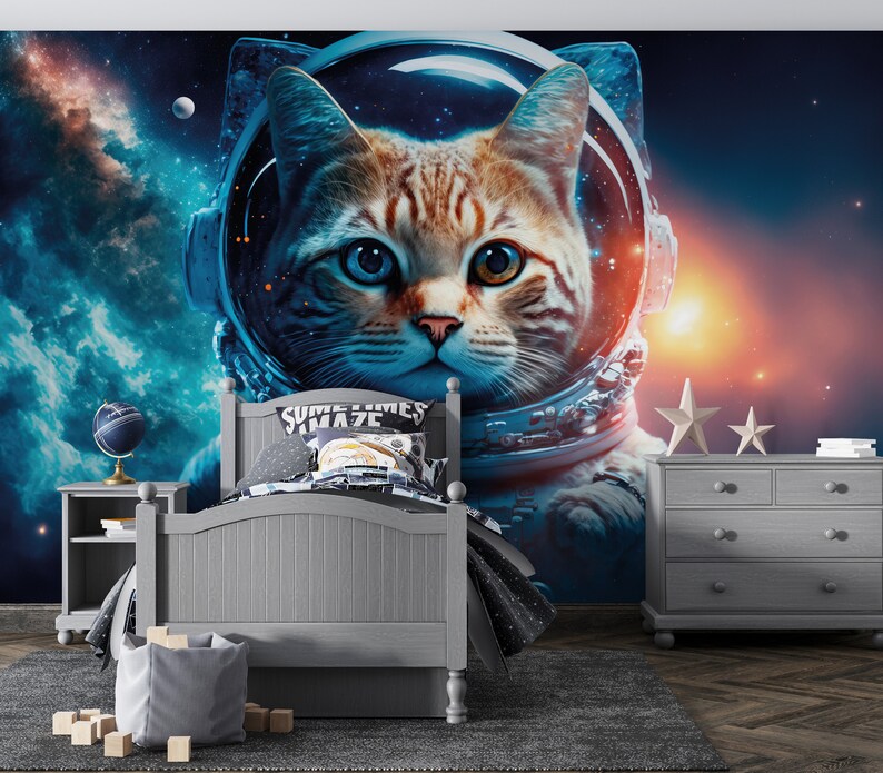 Space Wall Mural/ Deep Space Wall Mural/ Galaxy Wallpaper/ Sky Wall ...