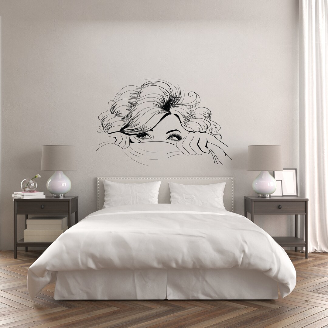Beautiful Woman Wall Decal. Home Wall Decal. Beauty Salon Wall - Etsy