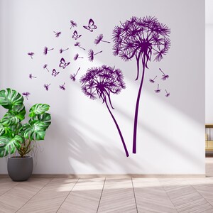 Dandelion Wall Decal/flowers Wall Decal/window Stickers/dandelion Seed ...