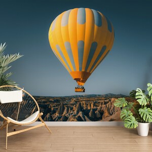 Balloons Wallpaper/ Sky Wall Mural/ Balloon Wall Mural/ Hot Air Balloon ...