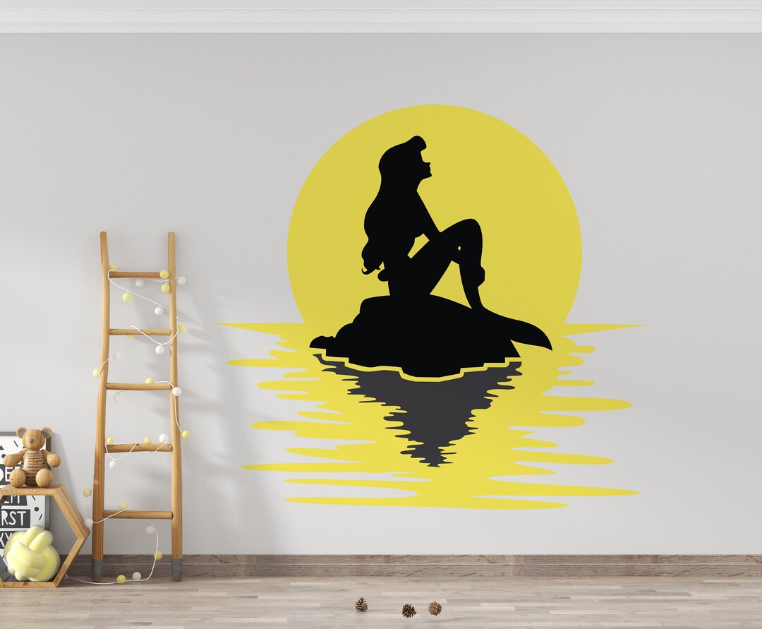 Ariel Wall Decal/ Little Mermaid Wall Decal/ Mermaid Decal Kids Wall ...