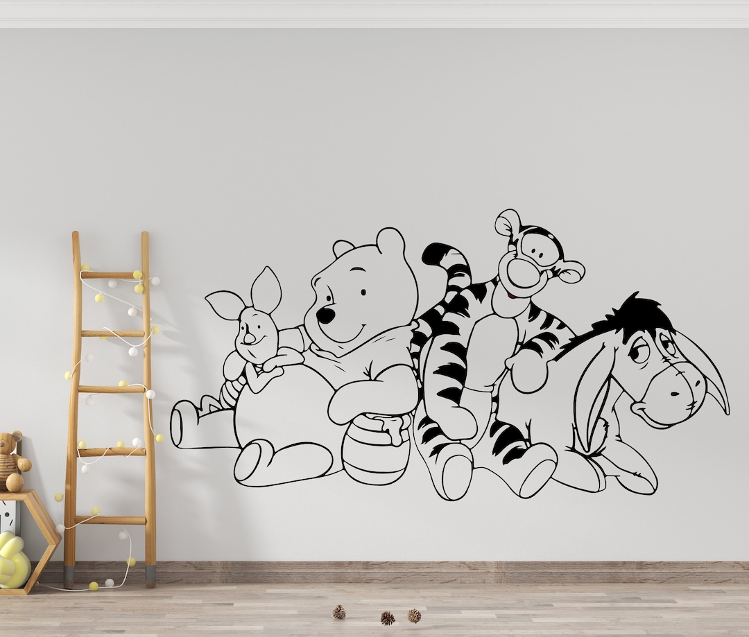 Winnie the Pooh Wall Decal for Kids Bedroom Wall Decor Winnie the Pooh ...