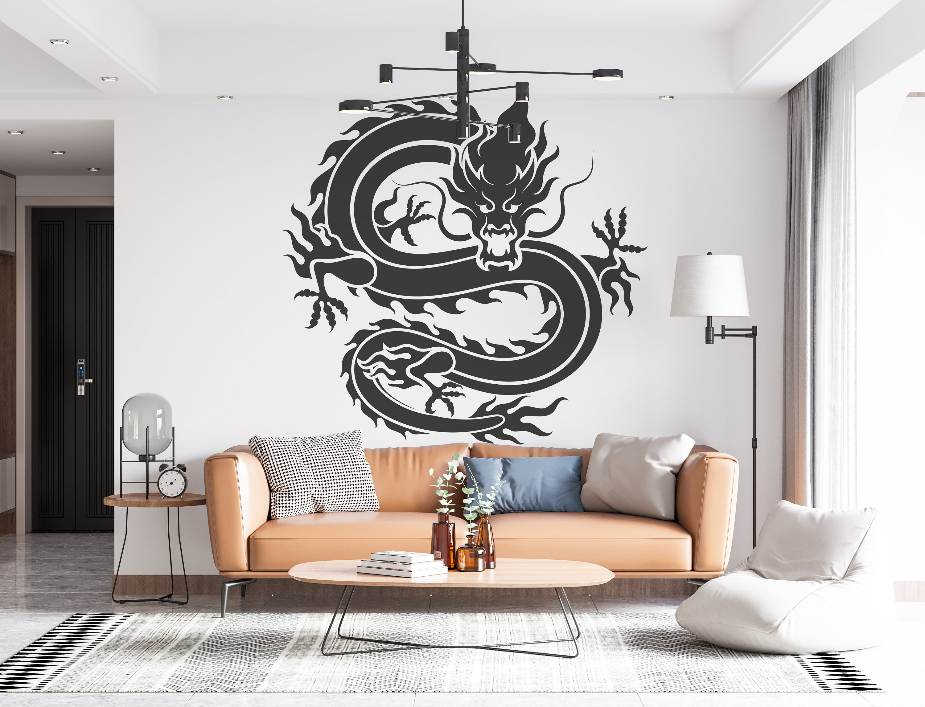 Dragon Wall Decal/ Fantasy Wall Decal/ Chinese Dragon Wall - Etsy
