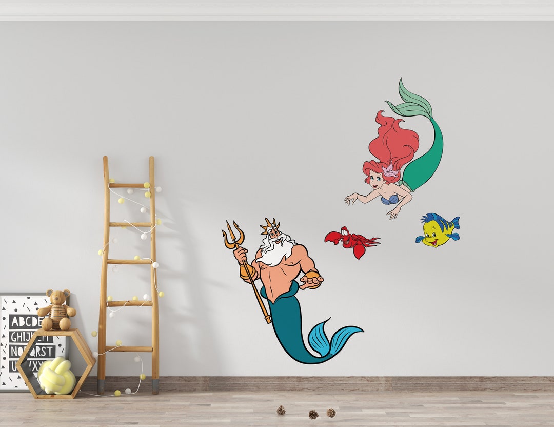 Ariel Wall Decal/ Little Mermaid Wall Decal/ Mermaid Decal Kids Wall ...