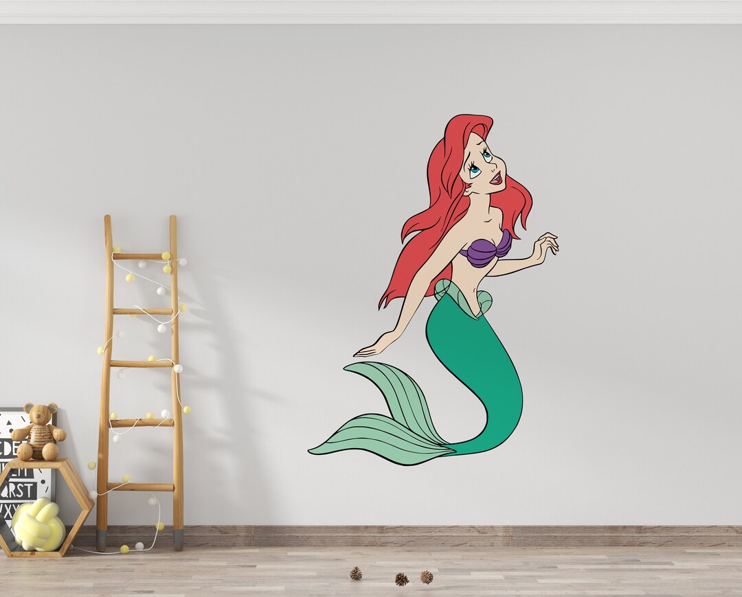 Ariel Wall Decal/ Little Mermaid Wall Decal/ Mermaid Decal Kids Wall ...