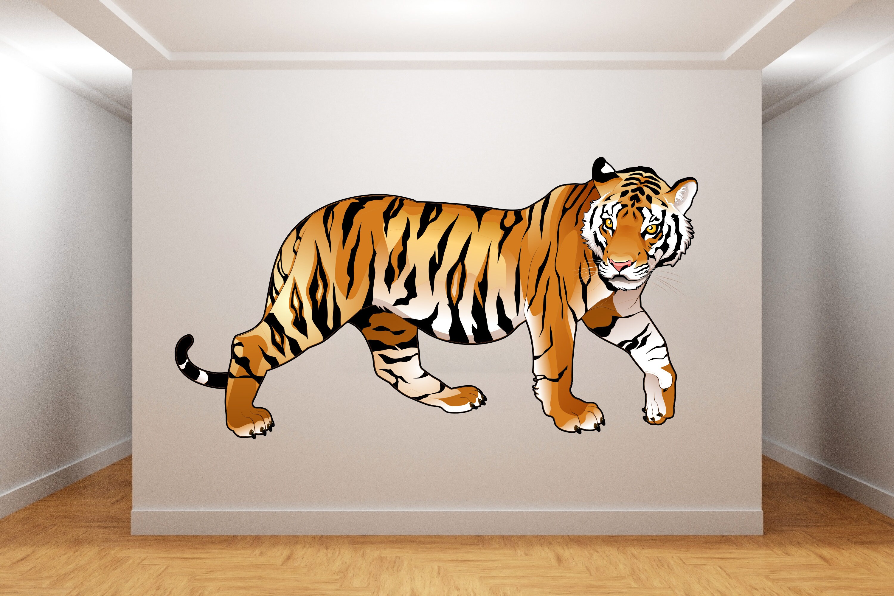 Tiger Wall Decal/ Tiger Wall Sticker/ African Animal Decal/ - Etsy