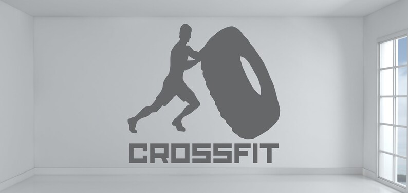 Crossfit Decal. Workout Decal.crossfit Wall Decal.sport Wall - Etsy