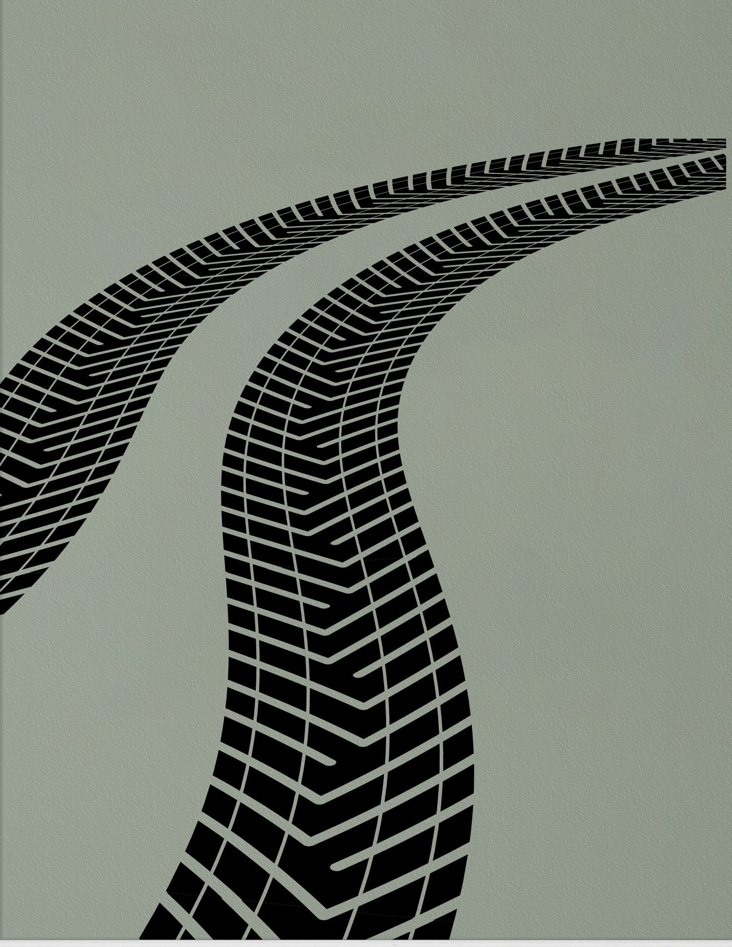 Tire Track Wall Decal/design Interior Home Decor/ Track Decal - Etsy