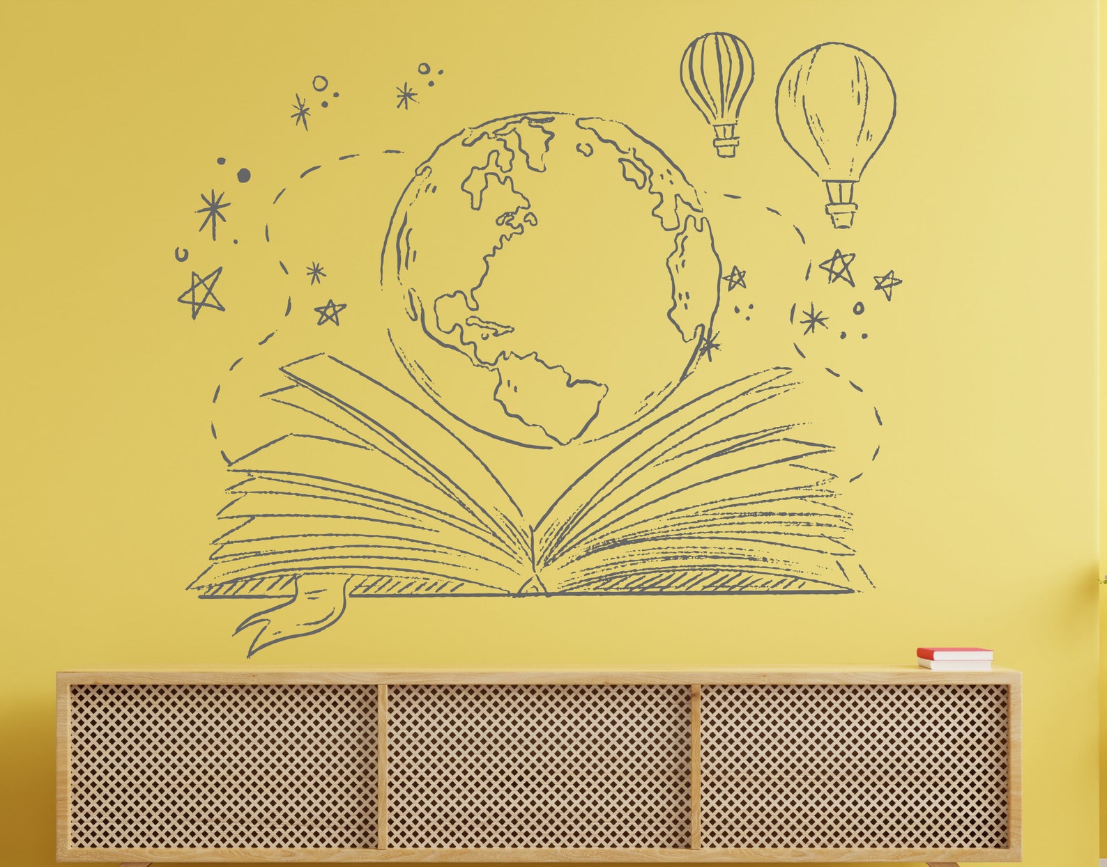 Book Wall Decal/home Interior Decor/ Library Home Interior - Etsy