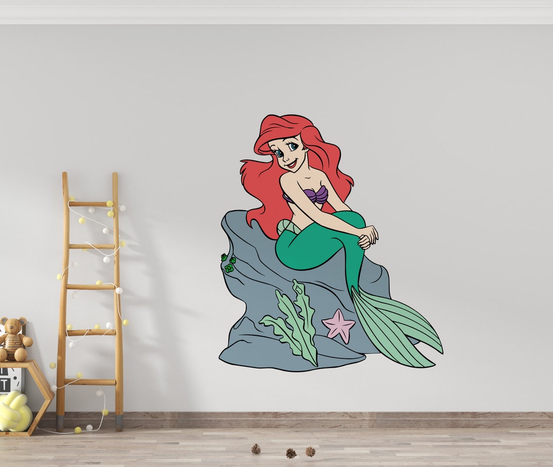 Ariel Wall Decal/ Little Mermaid Wall Decal/ Mermaid Decal Kids Wall ...