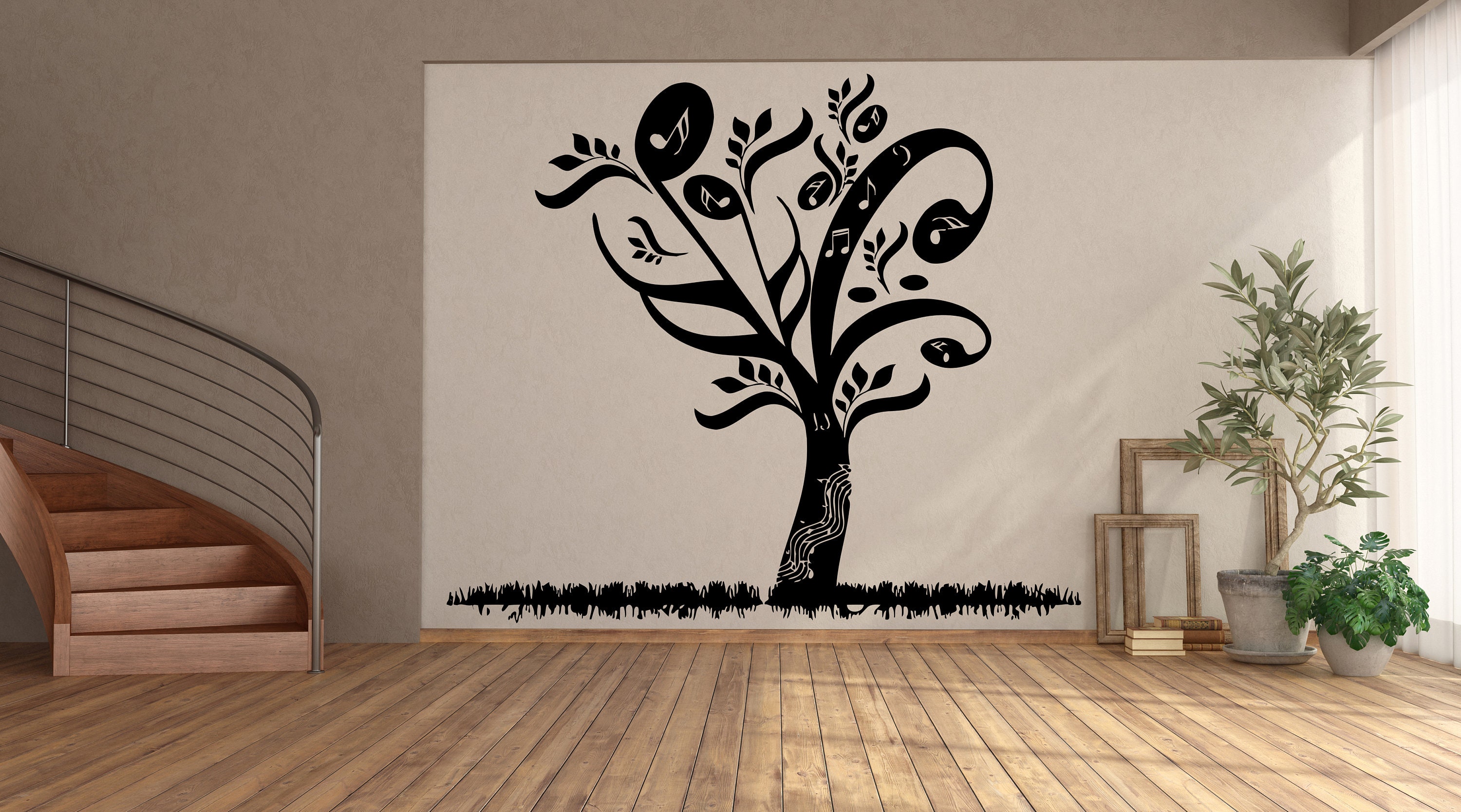 Music Wall Decal Music Notes Wall Sticker Music Wall Decor - Etsy