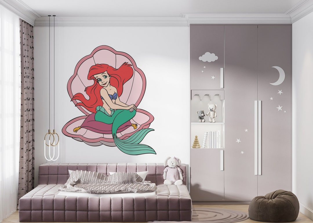 Ariel Wall Decal/ Little Mermaid Wall Decal/ Mermaid Decal Kids Wall ...
