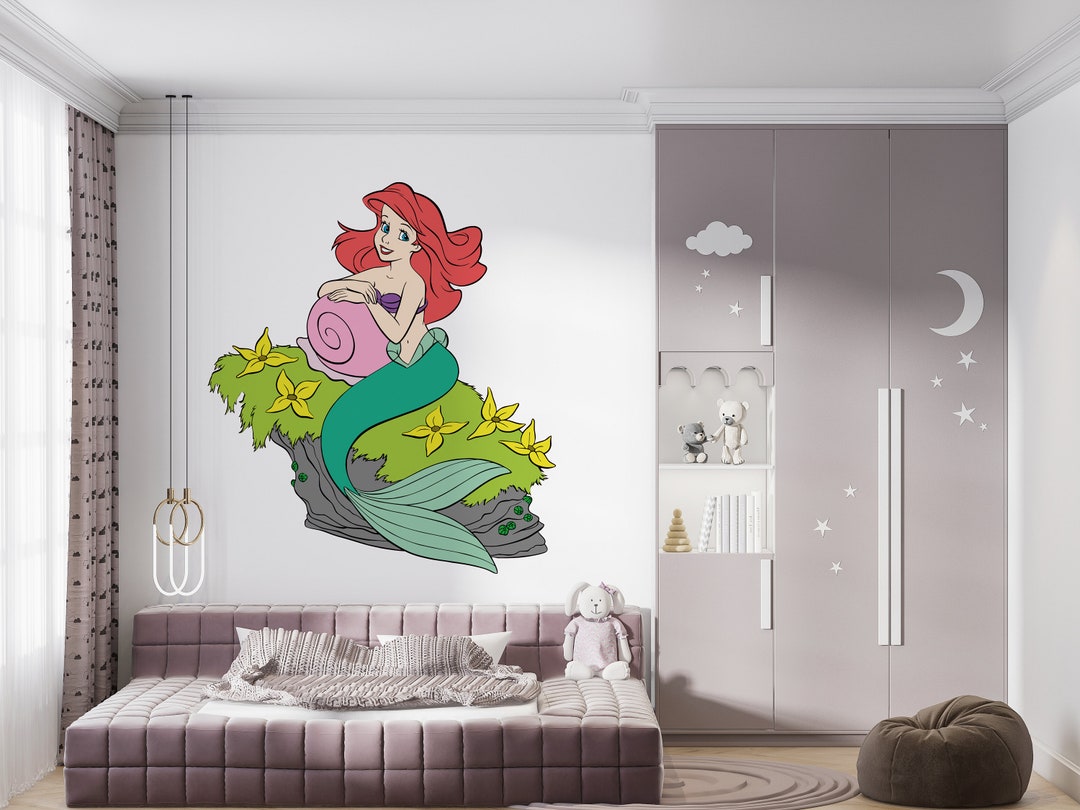 Ariel Wall Decal/ Little Mermaid Wall Decal/ Mermaid Decal Kids Wall ...