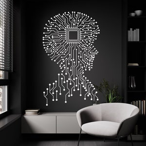 Circuit Board Wall Decal. Technology Wall Decal. Office Wall Decal ...