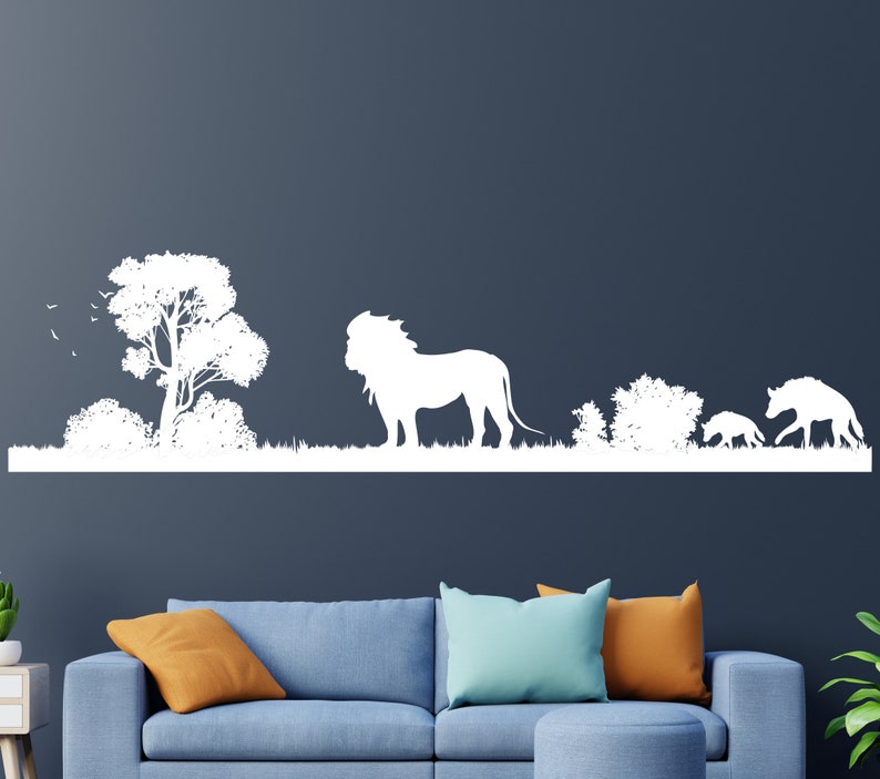 Africa Wall Decal/ Africa Sticker/ Nature Wall/ Wild Animals | Etsy