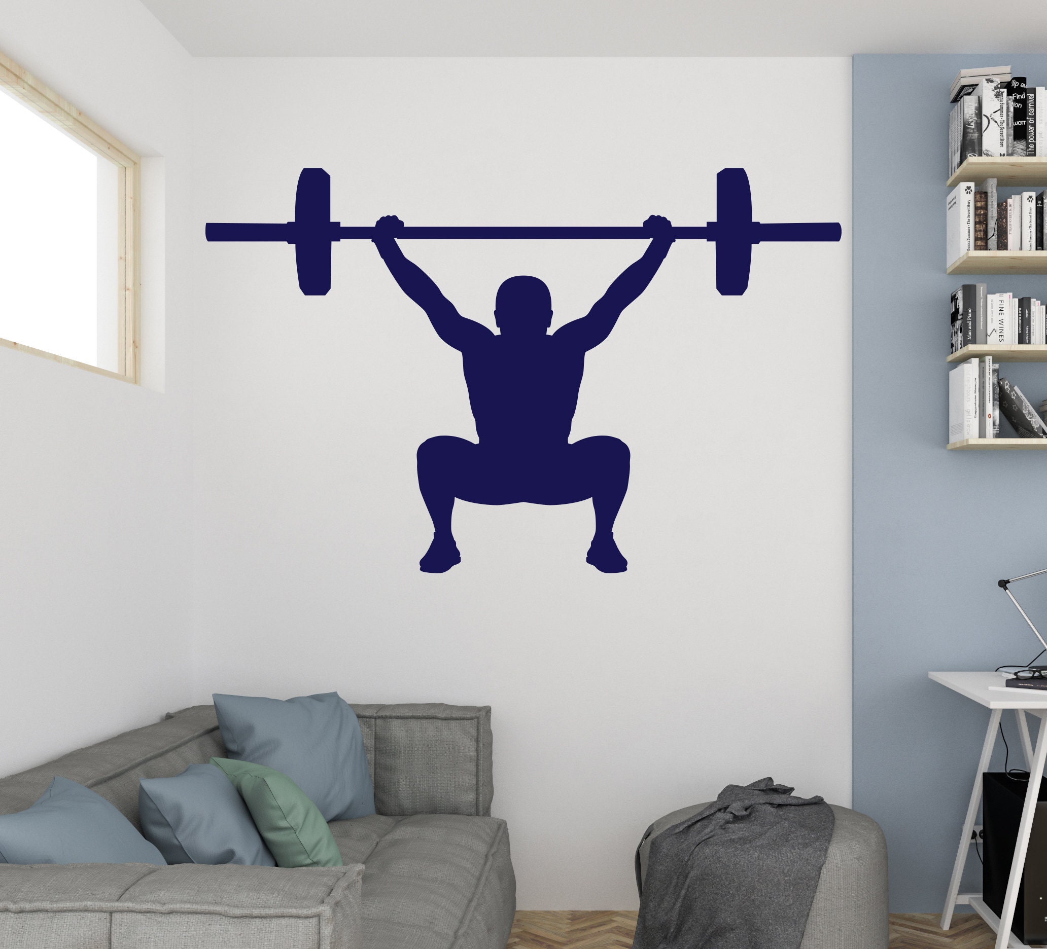 Crossfit Decal. Workout Decal.crossfit Wall Decal.sport Wall - Etsy