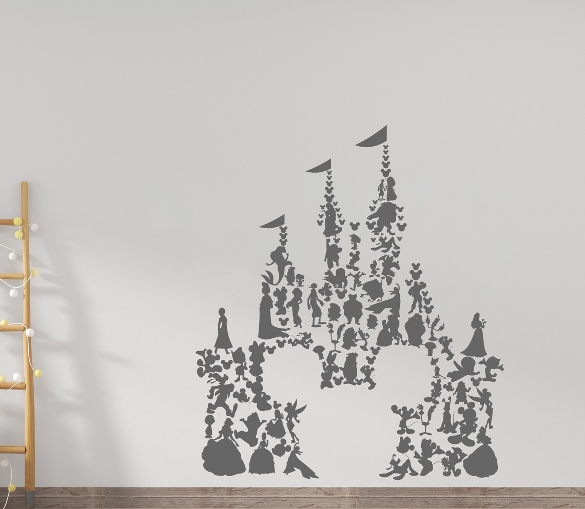 Mickey Mouse Wall Decal Cartoon Wall Decor for Kids Nursery | Etsy